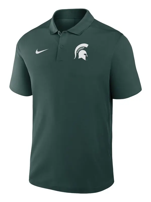 Nike Michigan State Primetime Victory Primary Logo Dri-fit College Polo - Green