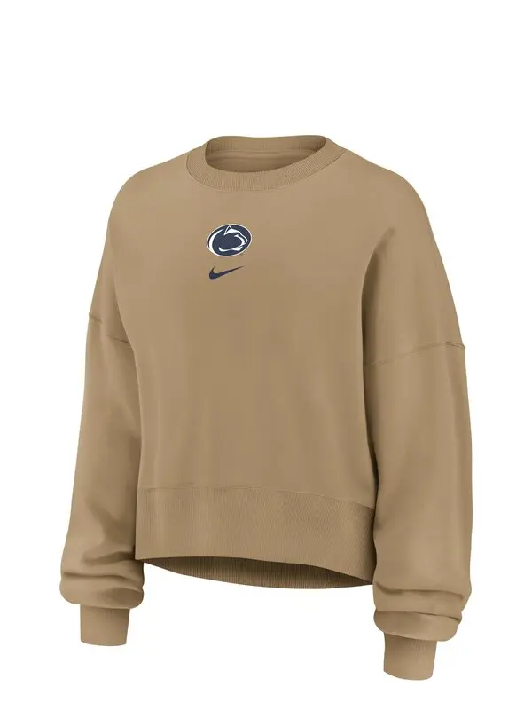 Nike Penn State Phoenix 2-hit College Pullover Crew - Brown