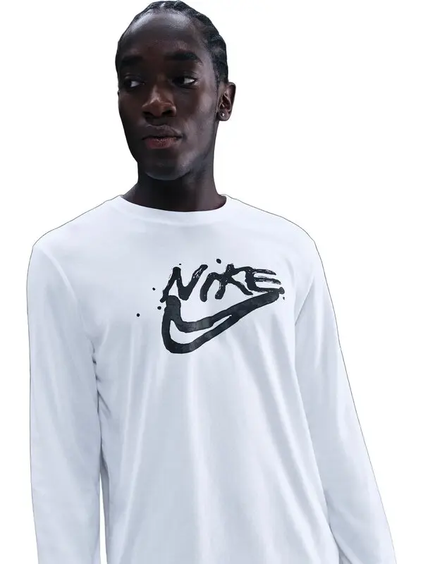 Nike Dri-fit Long-sleeve Top - White