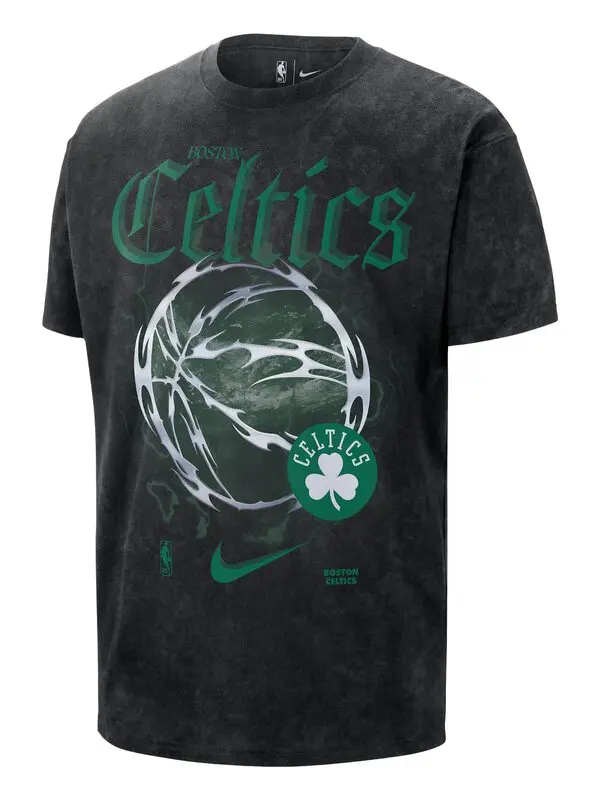 Nike Boston Celtics Courtside "halloween" Nba Max90 T-shirt - Black