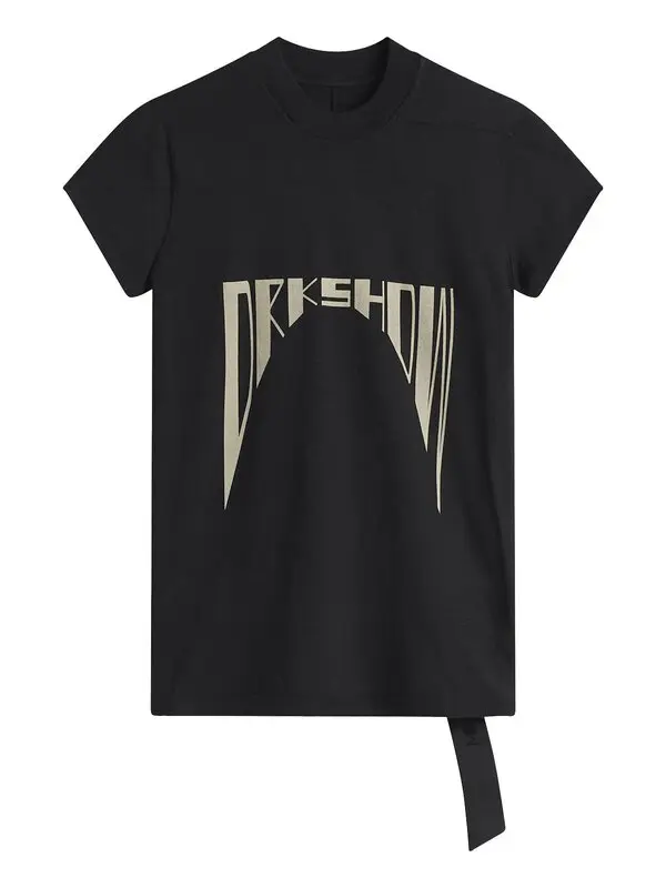 Rick Owens Level Logo T-shirt - Black/pearl
