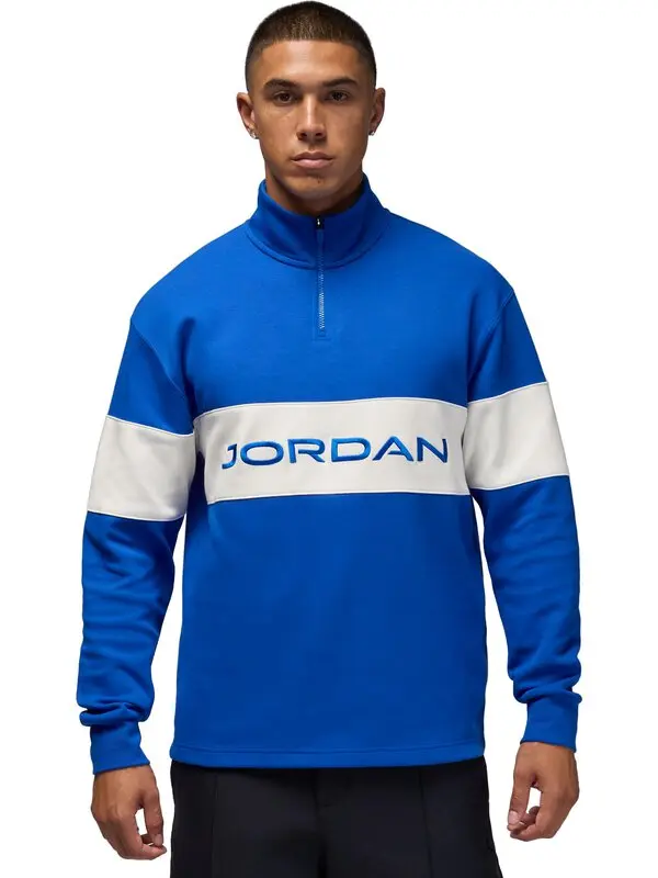 JORDAN Sport Dri-fit 1/4-zip Golf Top - Blue