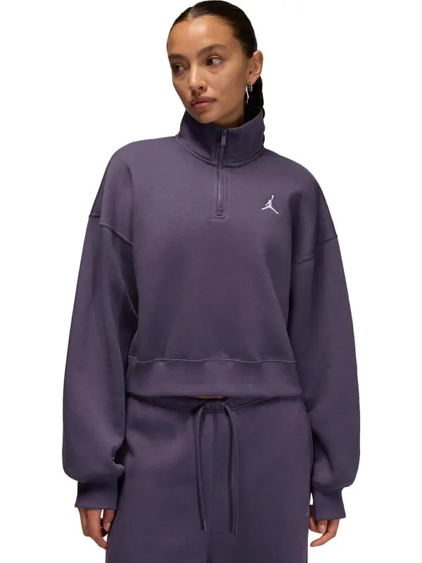 JORDAN Brooklyn Fleece 1/4-zip Top - Purple