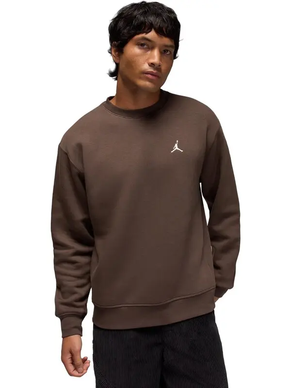 JORDAN Brooklyn Fleece Crew-neck Sweatshirt - Brown