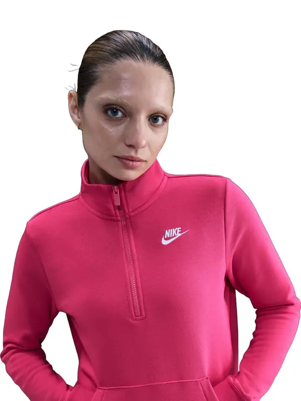 Nike Sportswear Club Fleece 1/2-zip Sweatshirt - Pink