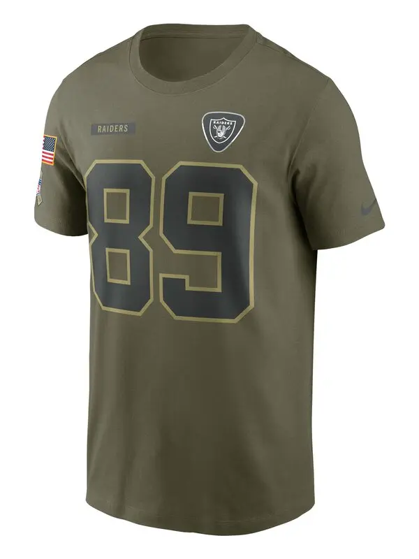 Nike Brock Bowers Las Vegas Raiders Salute To Service Menâs Nfl T-shirt - Brown