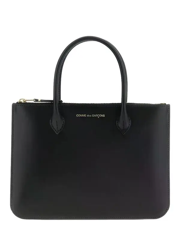 Comme Des Garçons Leather Tote Bag - Black