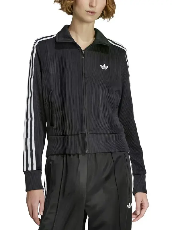 Adidas Stripes Zip Track Jacket - Black