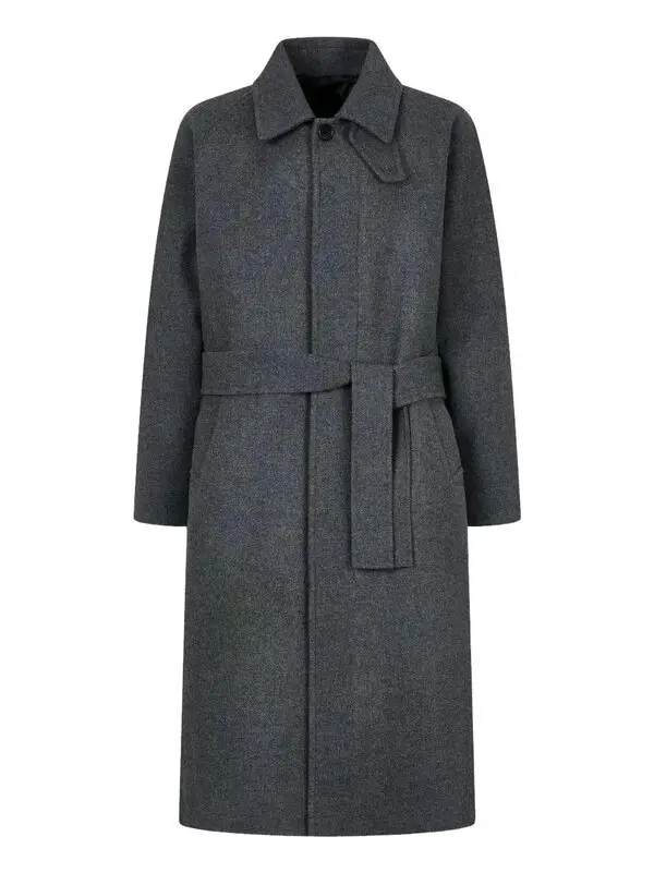 STUDIO TOMBOY Belted Wool Coat - Grey