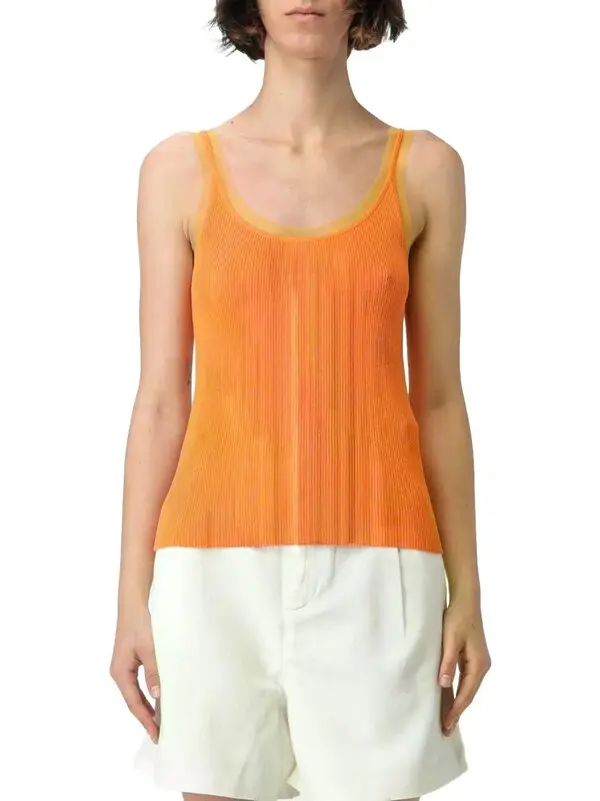 Liu Jo Ribbed Tank Top - Orange