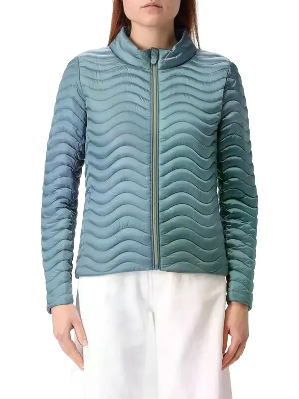 SAVE THE DUCK Quilted Wave Jacket - Blue