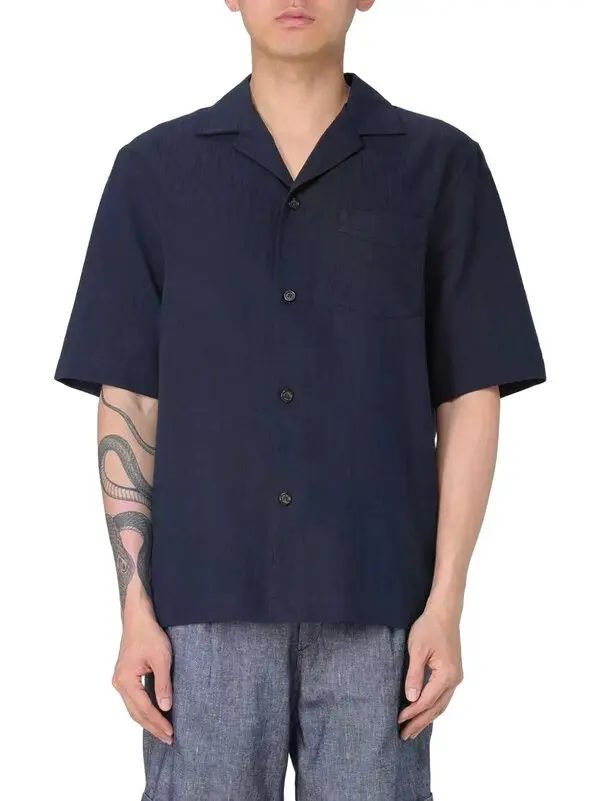 PAOLO PECORA Pocket-button Shirt - Blue