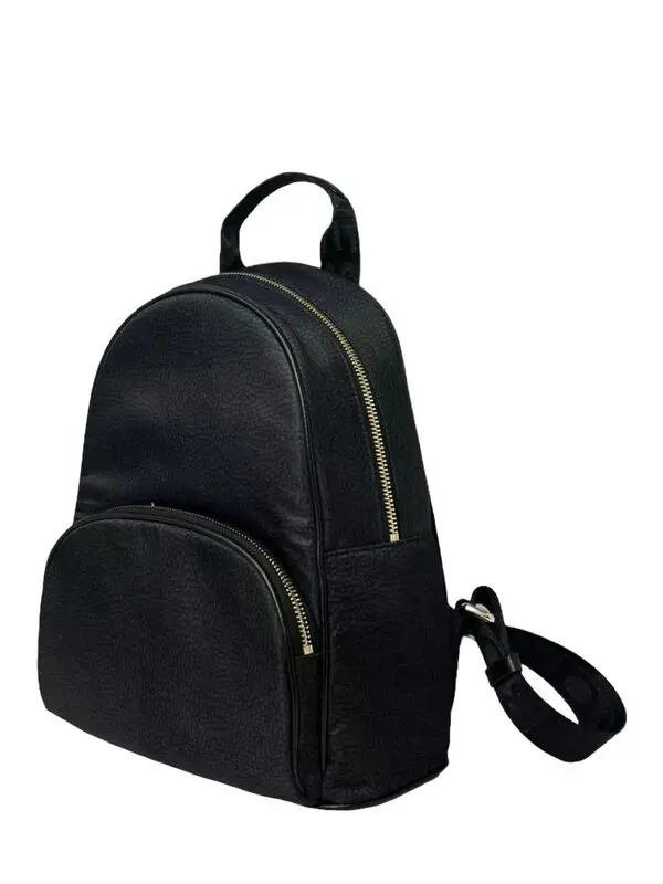 Borbonese Medium Zipped Backpack - Black