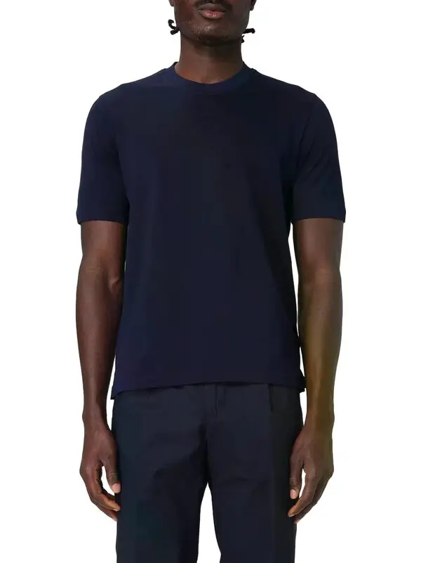 ZANONE Short-sleeves Cotton T-shirt - Blue
