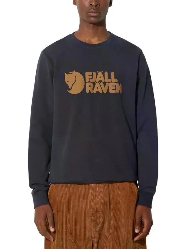 Fjallraven Logo Crew Neck Knitwear - Blue