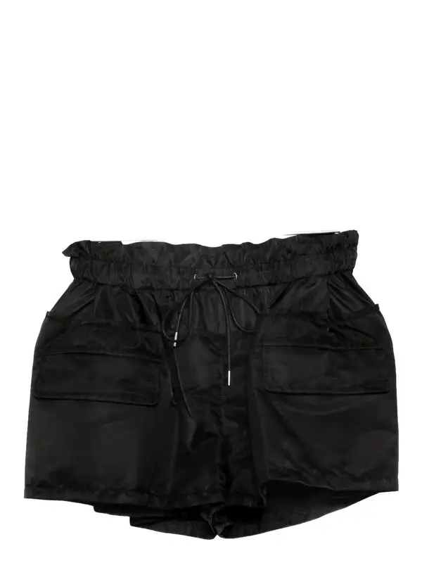 Sacai Ruched-waist Shorts - Black