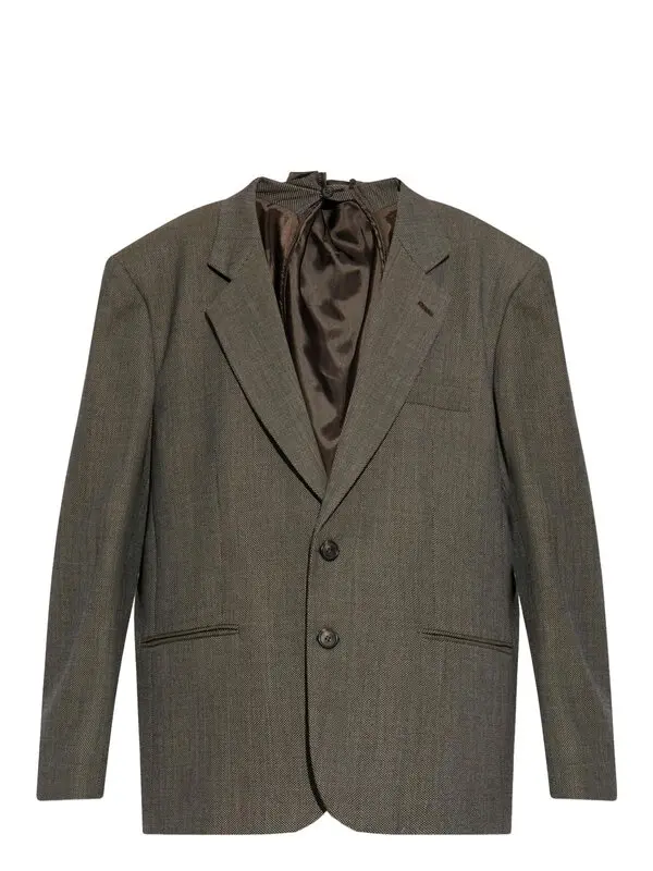 MAISON MARGIELA Wool Blazer - Brown