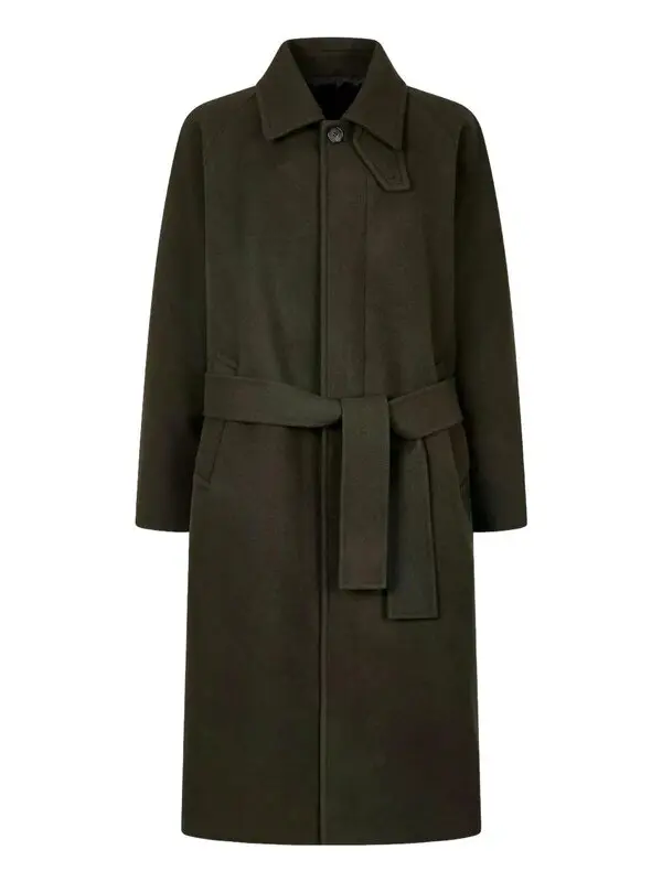 STUDIO TOMBOY Belted Wool Coat - Green