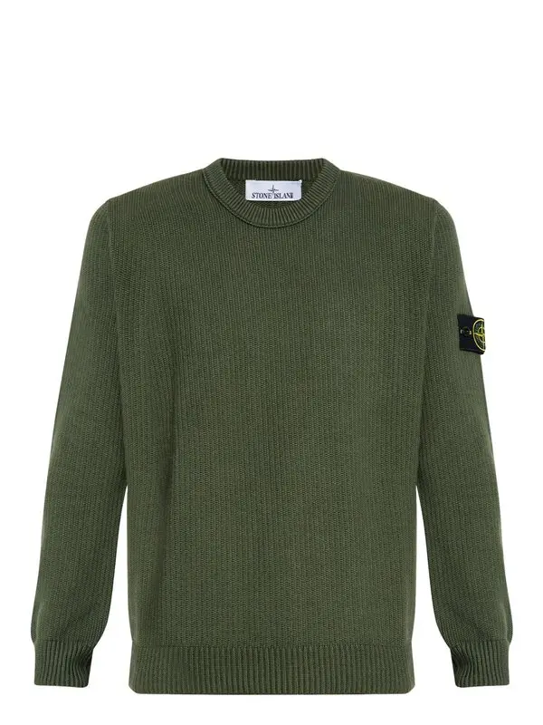 Stone Island Crew Neck Sweater - Green