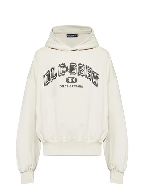 Dolce & Gabbana Hooded Sweatshirt - Cream