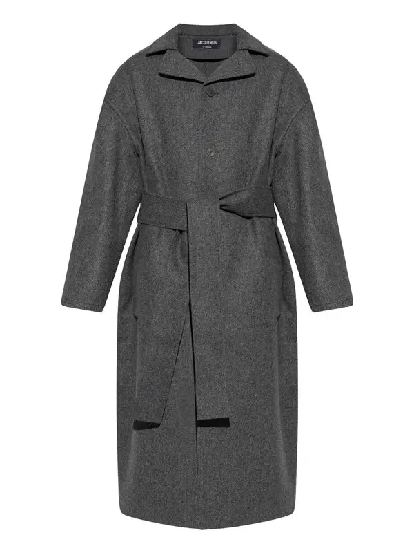 Jacquemus Wool Overcoat - Grey