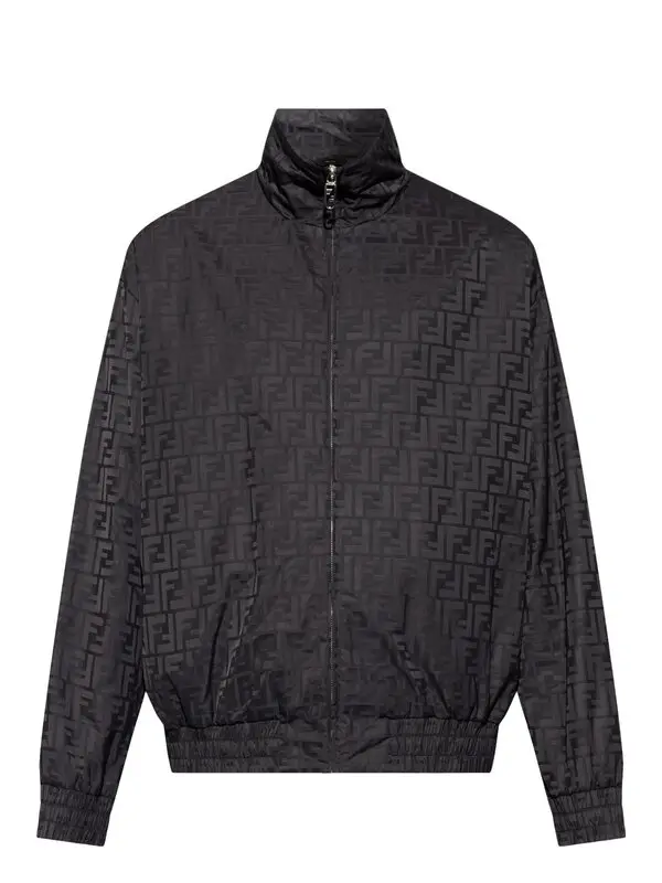 Fendi Jacket With Stand-up Collar - Black
