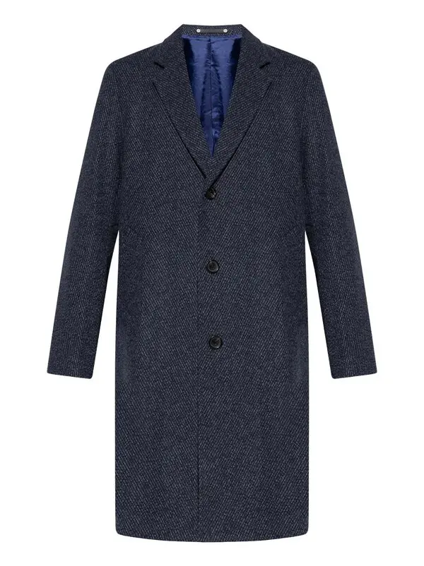 Paul Smith Single-vent Tailored Coat - Navy Blue