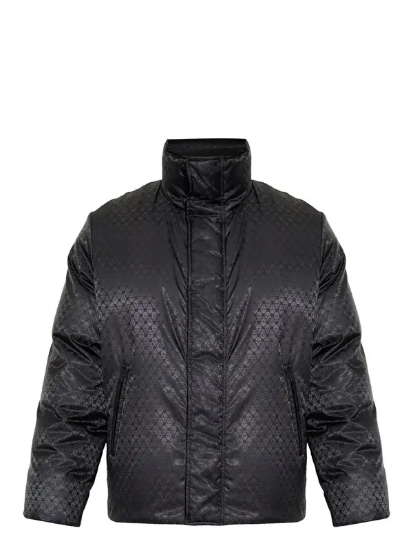 Alexander McQueen Puffer Jacket With Logo - Black