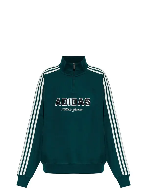 Adidas Originals By Alexander Wang Cotton Sweatshirt With High Neck - Green