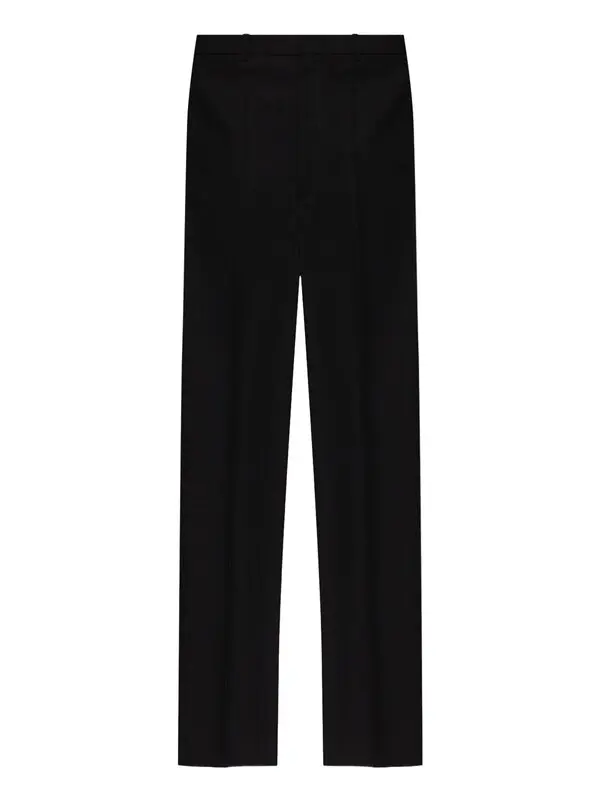 JIL SANDER Wool Pleated Trousers - Black