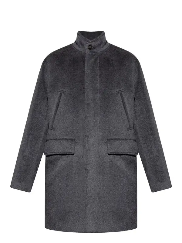 TOD’S Insulated Mid-length Coat With Stand-up Collar - Grey