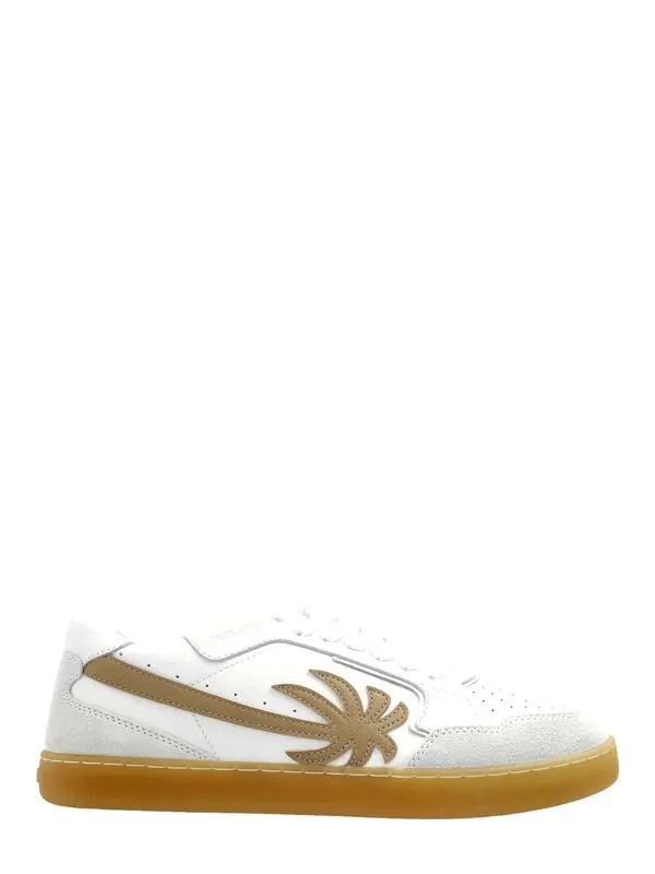 Palm Angels Low-top Sneakers With Palm Tree Logo - White