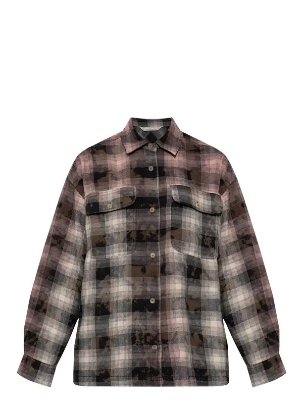 Palm Angels Checked Pattern Shirt - Multicolour