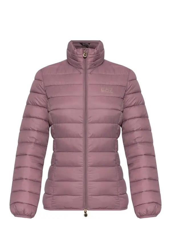 Emporio Armani Insulated Jacket With Logo - Pink