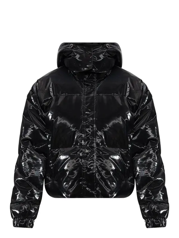 Emporio Armani Jacket With Shimmering Finish - Black