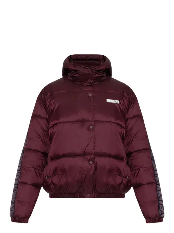 Emporio Armani Insulated Hooded Jacket - Burgundy