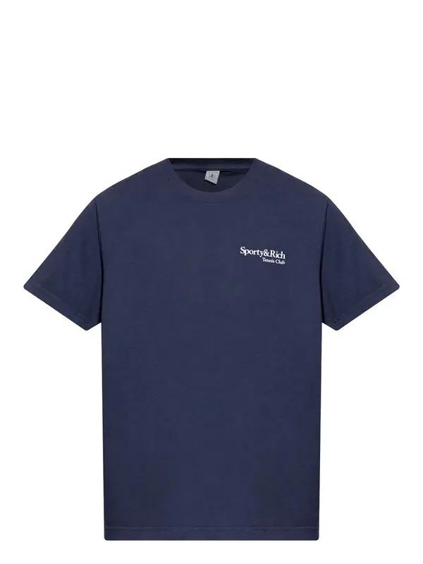 SPORTY & RICH Tennis Club T-shirt - Navy Blue