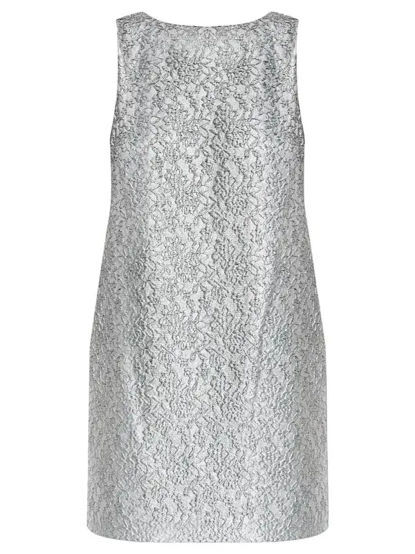 Kate Spade New York Sleeveless Mini Shift Dress - Silver