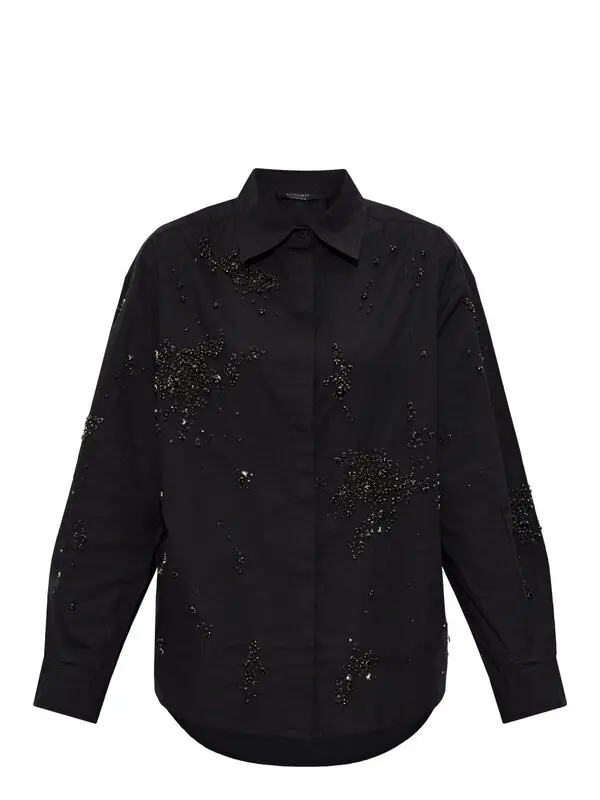 ALLSAINTS Gemi Applique Shirt - Black