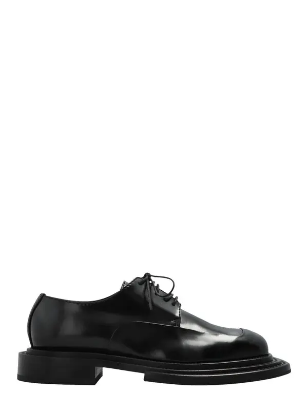 Moschino Patent Leather Derby Shoes - Black