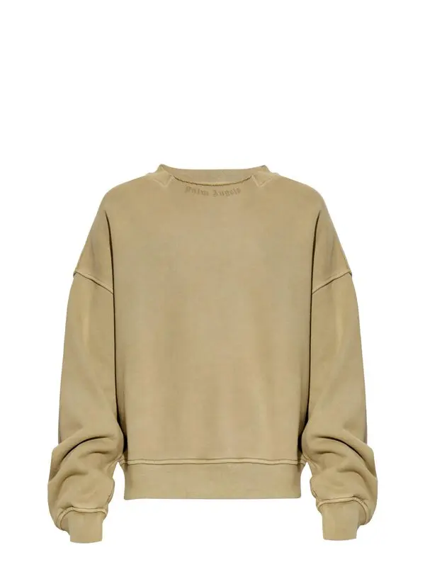 Palm Angels Vintage-effect Sweatshirt - Green