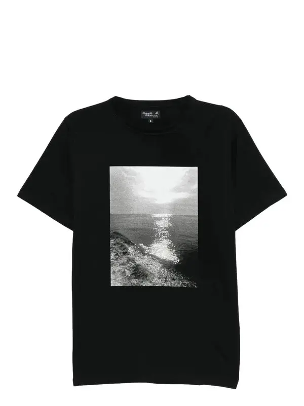 AGNÈS B. Graphic-print T-shirt - Black