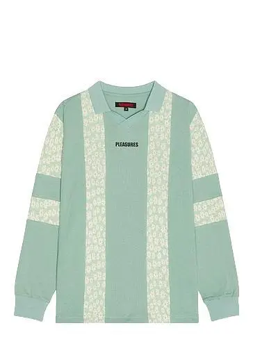 PLEASURES Sounds Rugby Polo - Matcha