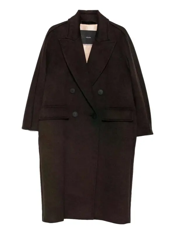 Max Mara Double-breasted Cashmere-blend Coat - Brown