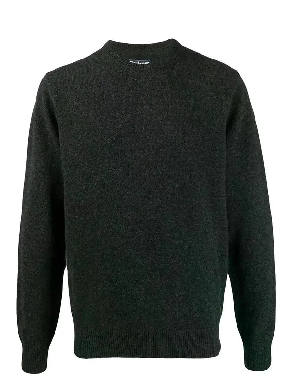Barbour Patch Detail Crew Neck Jumper - Grey