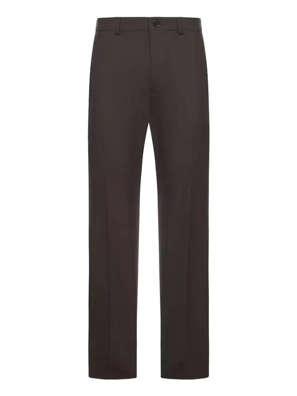 Gucci Buttoned Wool Pants - Brown