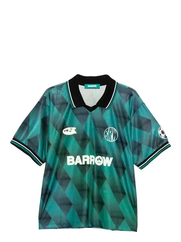 BARROW Printed Polo Shirt - Green