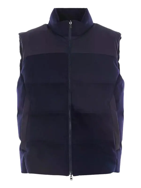 Sease Padded Zip Gilet - Blue