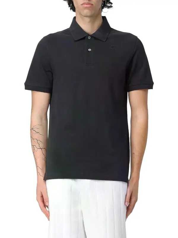 K-WAY Amedee Logo-detail Polo Shirt - Black