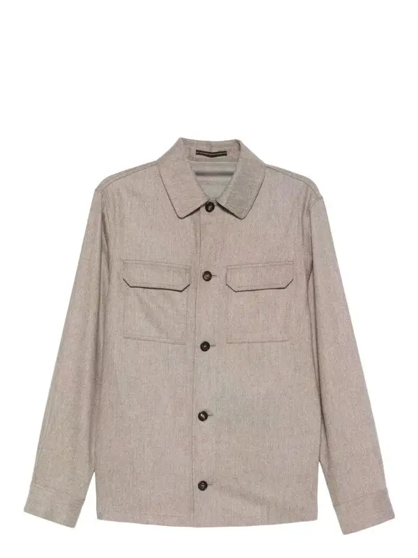 Incotex Chest-pockets Shirt - Neutrals